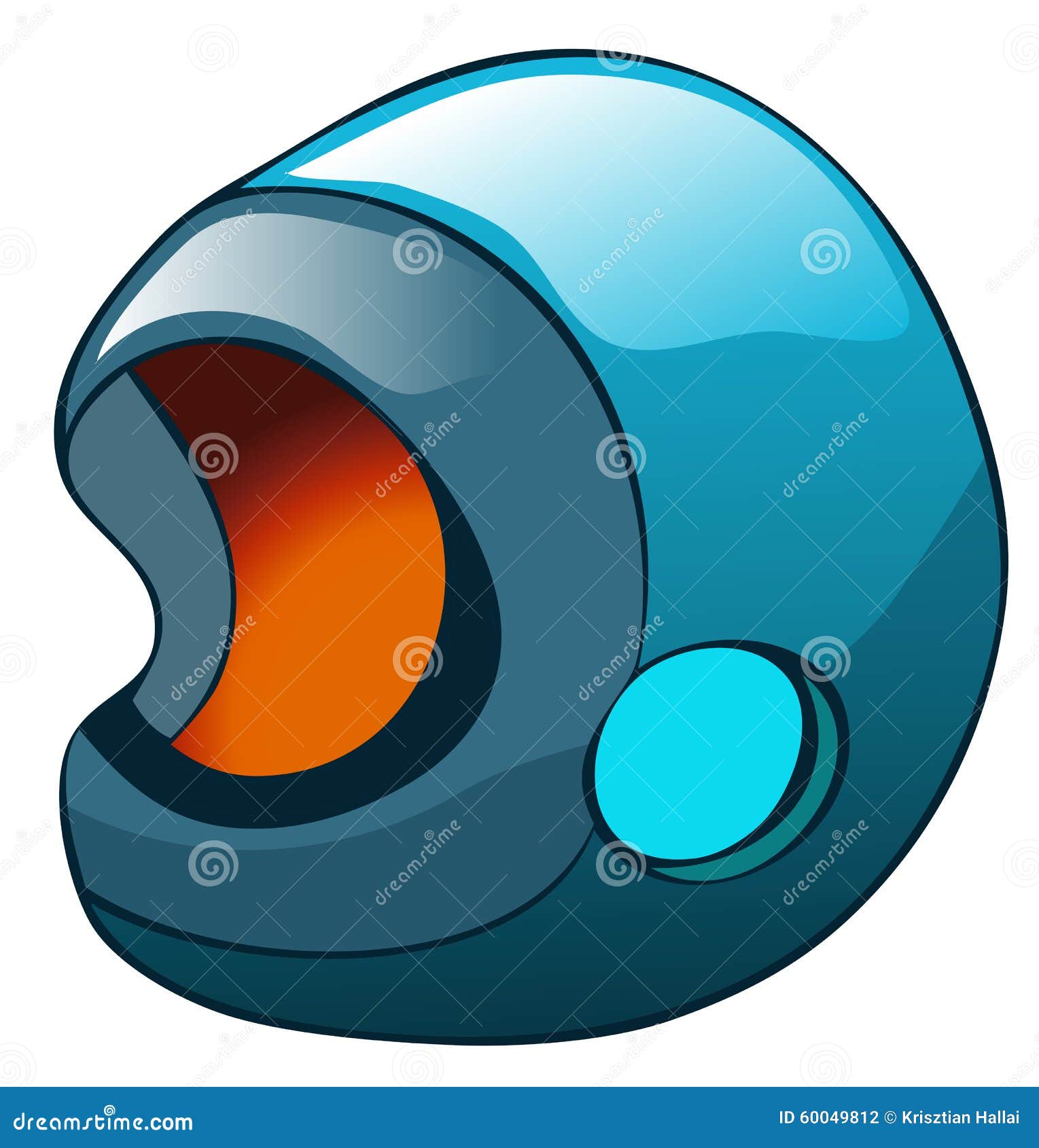 Space Helmet. stock vector. Illustration of technology - 60049812