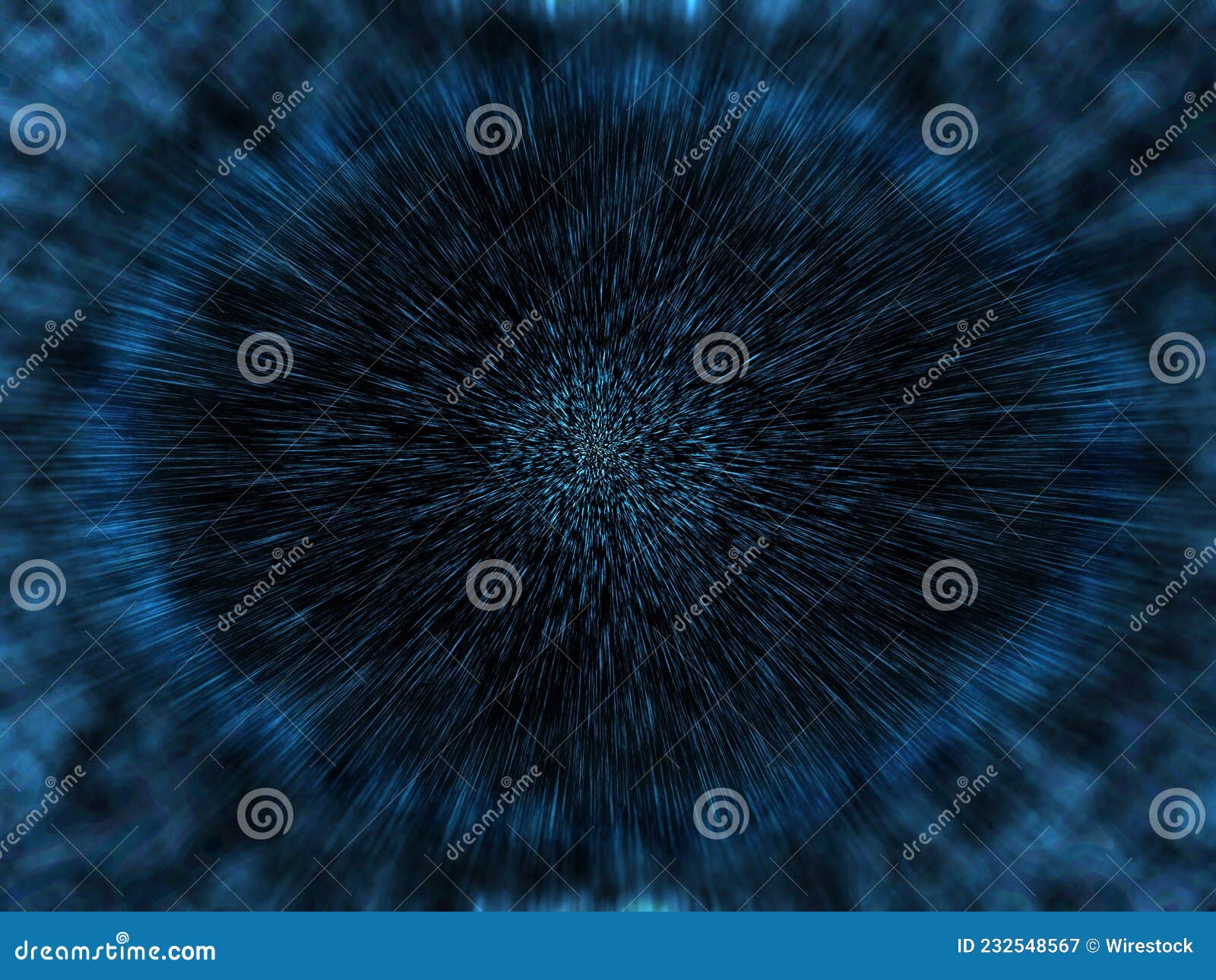 Space Hyper-speed Futuristic Backdrop - Hyperspace Illustration Stock ...