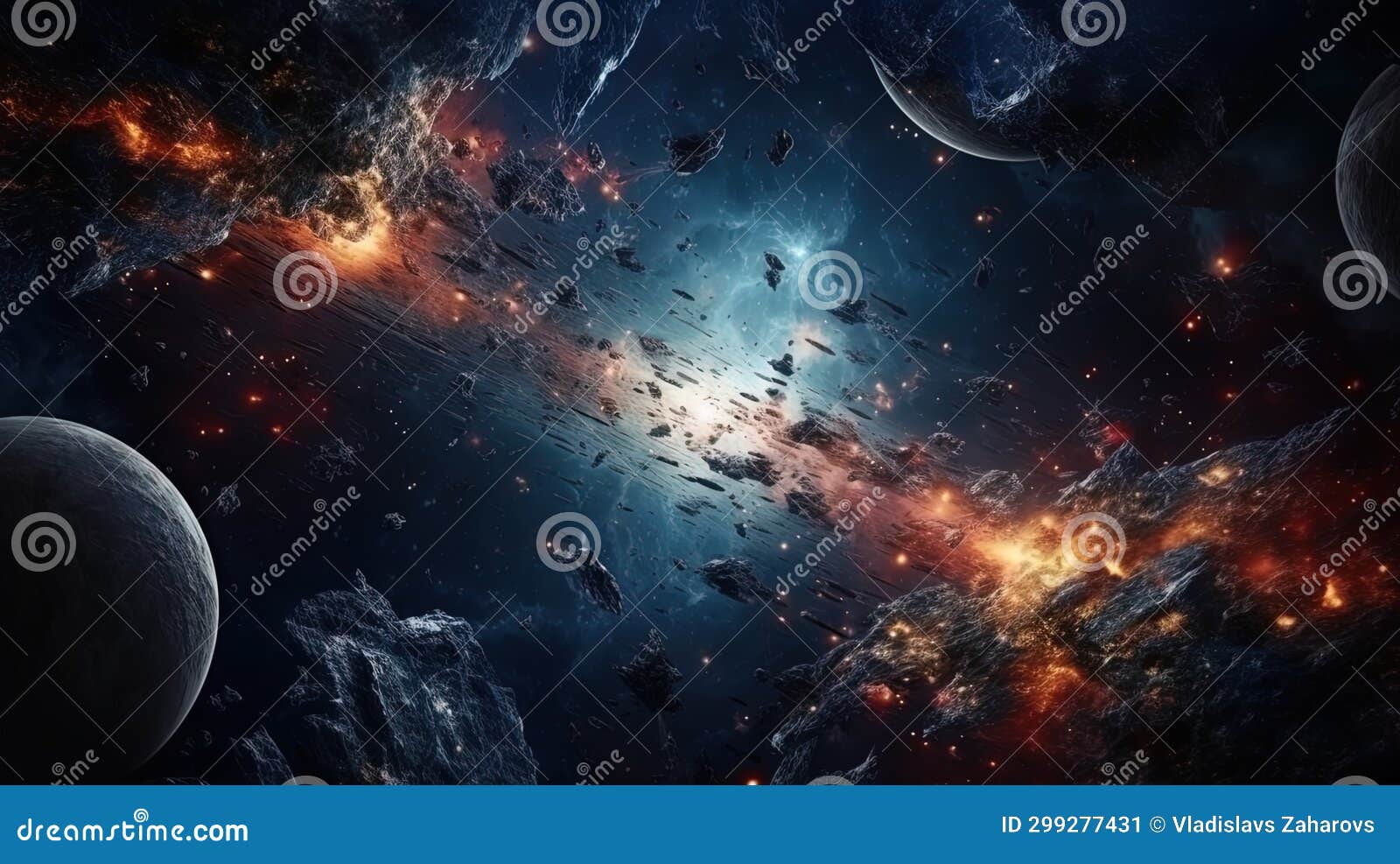 Space Hyper Transition Connecting Different Corners of the Galaxy Stock ...