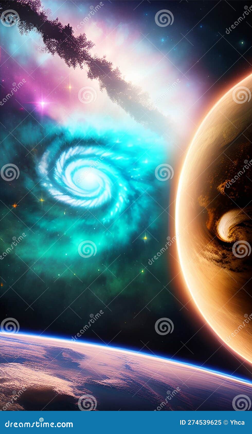 Space Illustration Artificial Intelligence Artwork Generated Stock ...