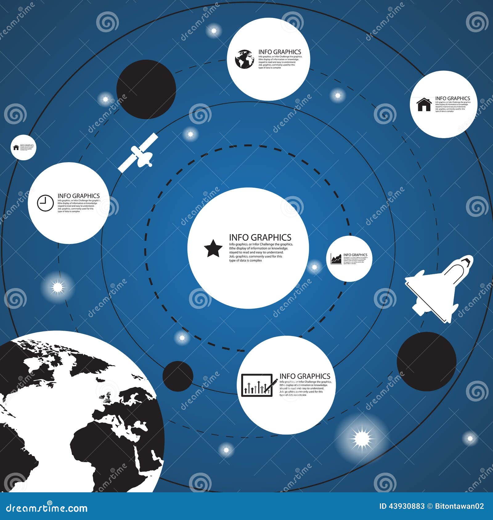 Space Information Background ,Illustration Eps 10 Stock Vector ...