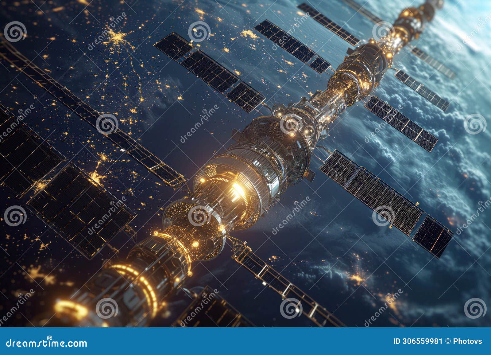 Space Infrastructure for Highspeed Internet Connections, Consisting of ...