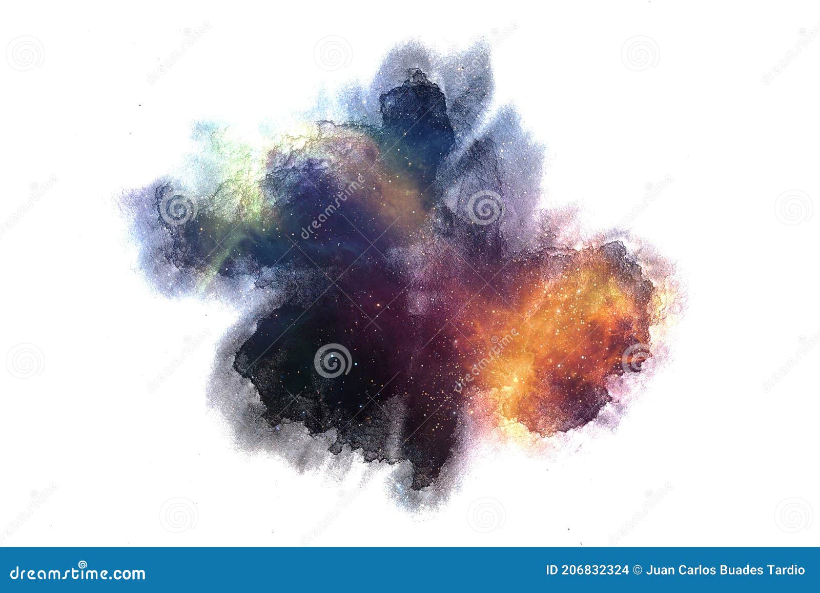Space Ink Blots Texture Backgrounds Stock Illustration - Illustration ...