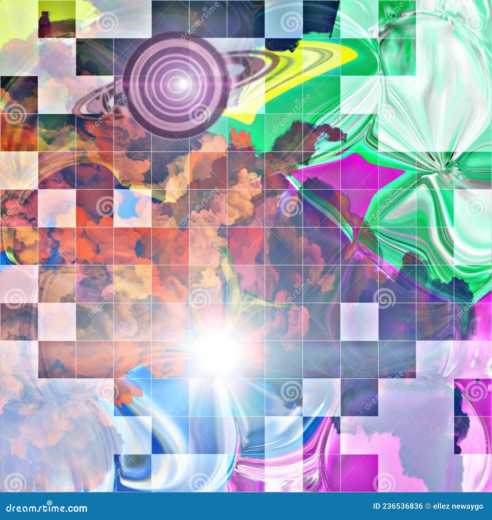 Space Insane Abstract Colors Layers Modern Stock Illustration ...