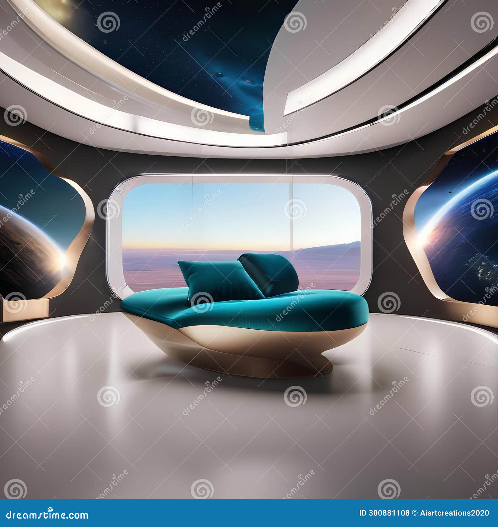 A Space-inspired Interior Design Featuring Zero-gravity Seating and ...