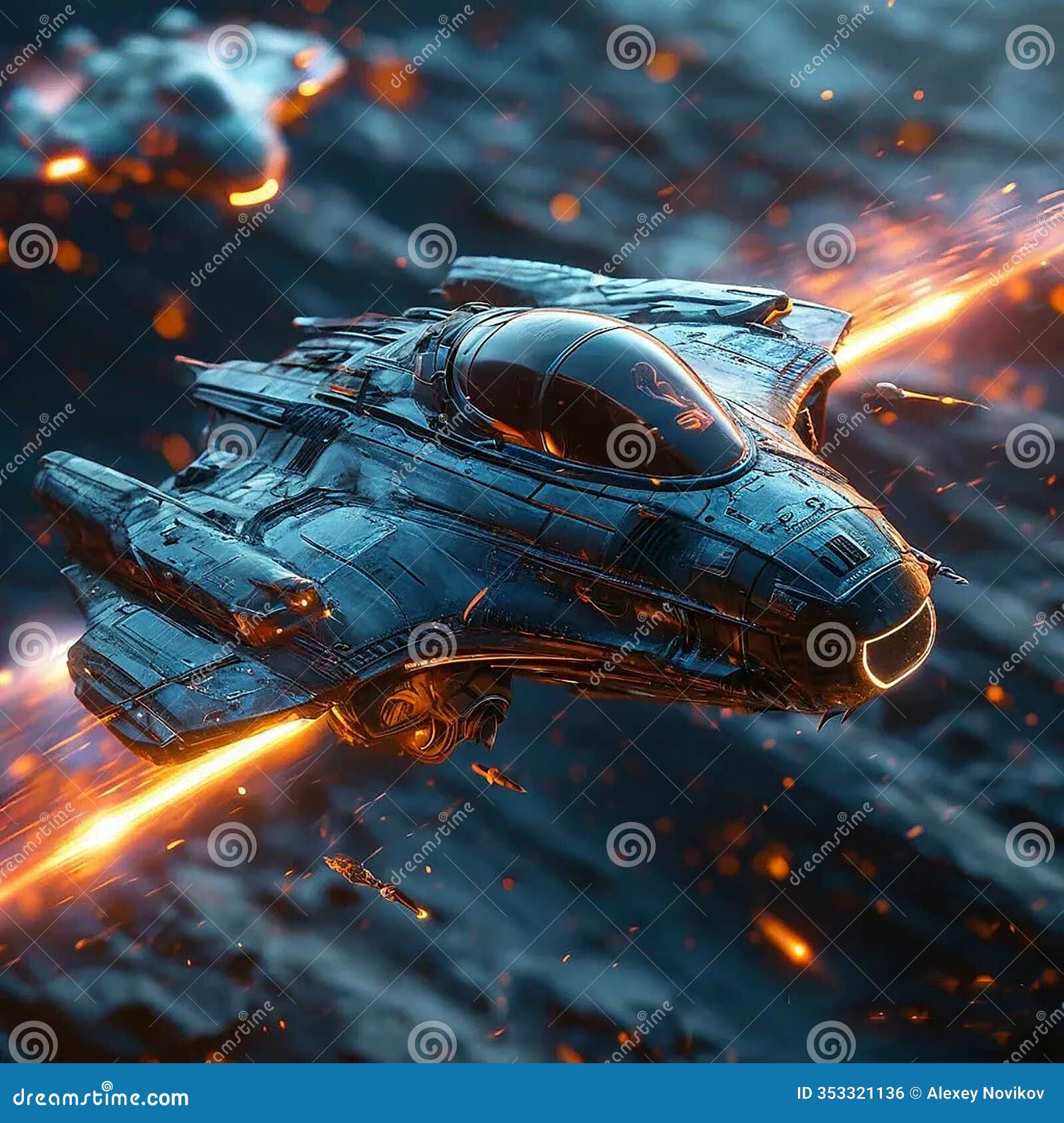 Space interceptor stock illustration. Illustration of screenshot ...