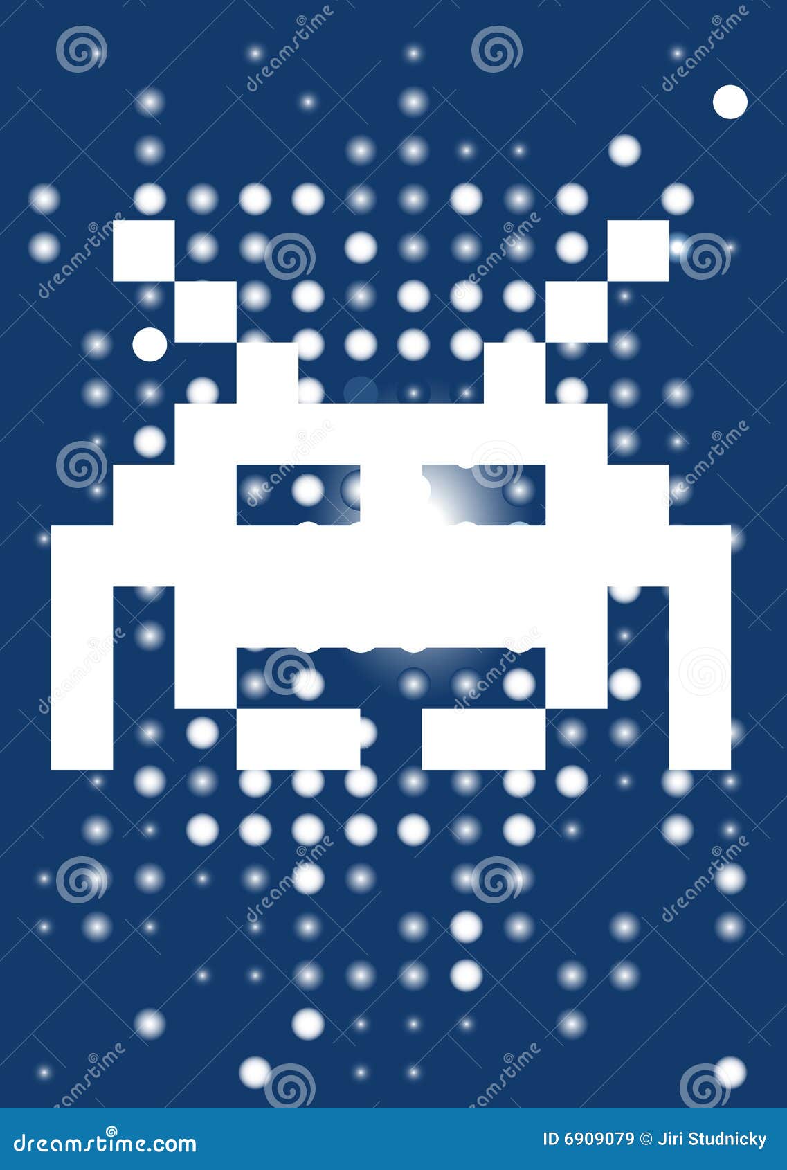 Space_invader stock vector. Illustration of enjoyment - 6909079