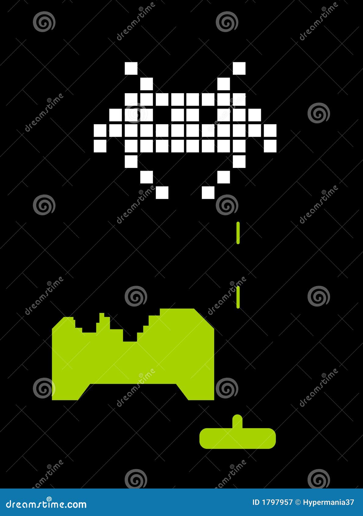 Invaders, Space Invaders! Red Alien Ship Editorial Photo ...