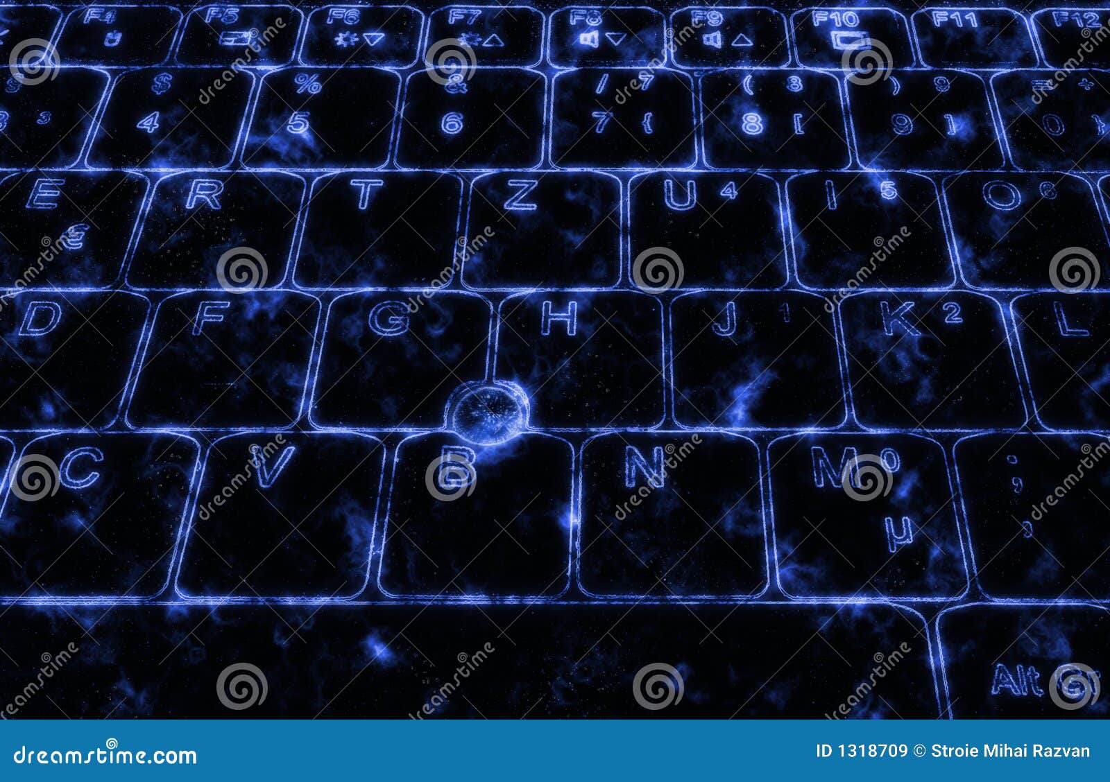 Space keyboard stock image. Image of application, number - 1318709