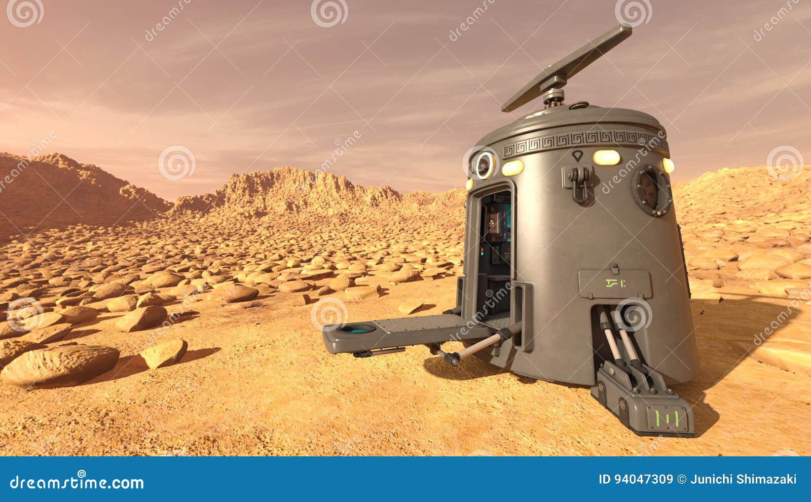Space lander stock image. Image of exploration, space - 94047309