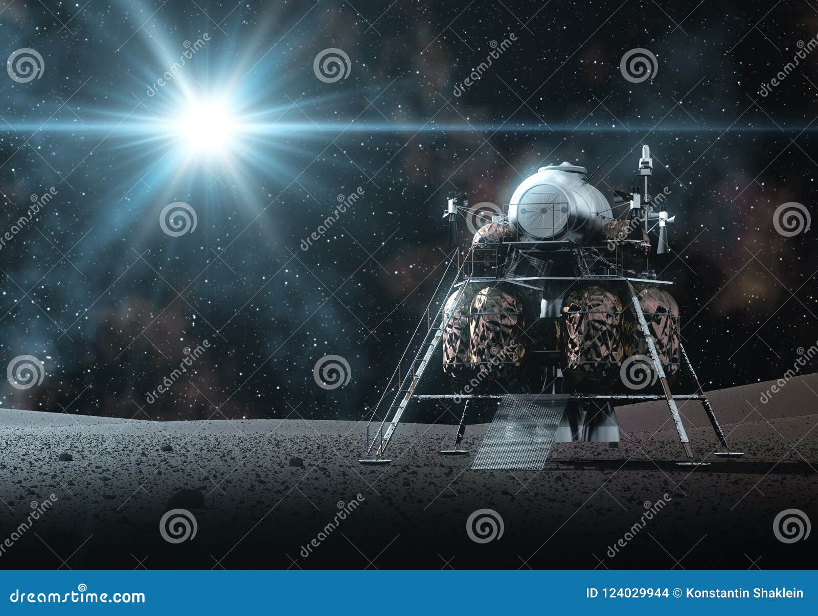 Space Lander Icon Vector Isolated On White Background, Logo Concept Of ...