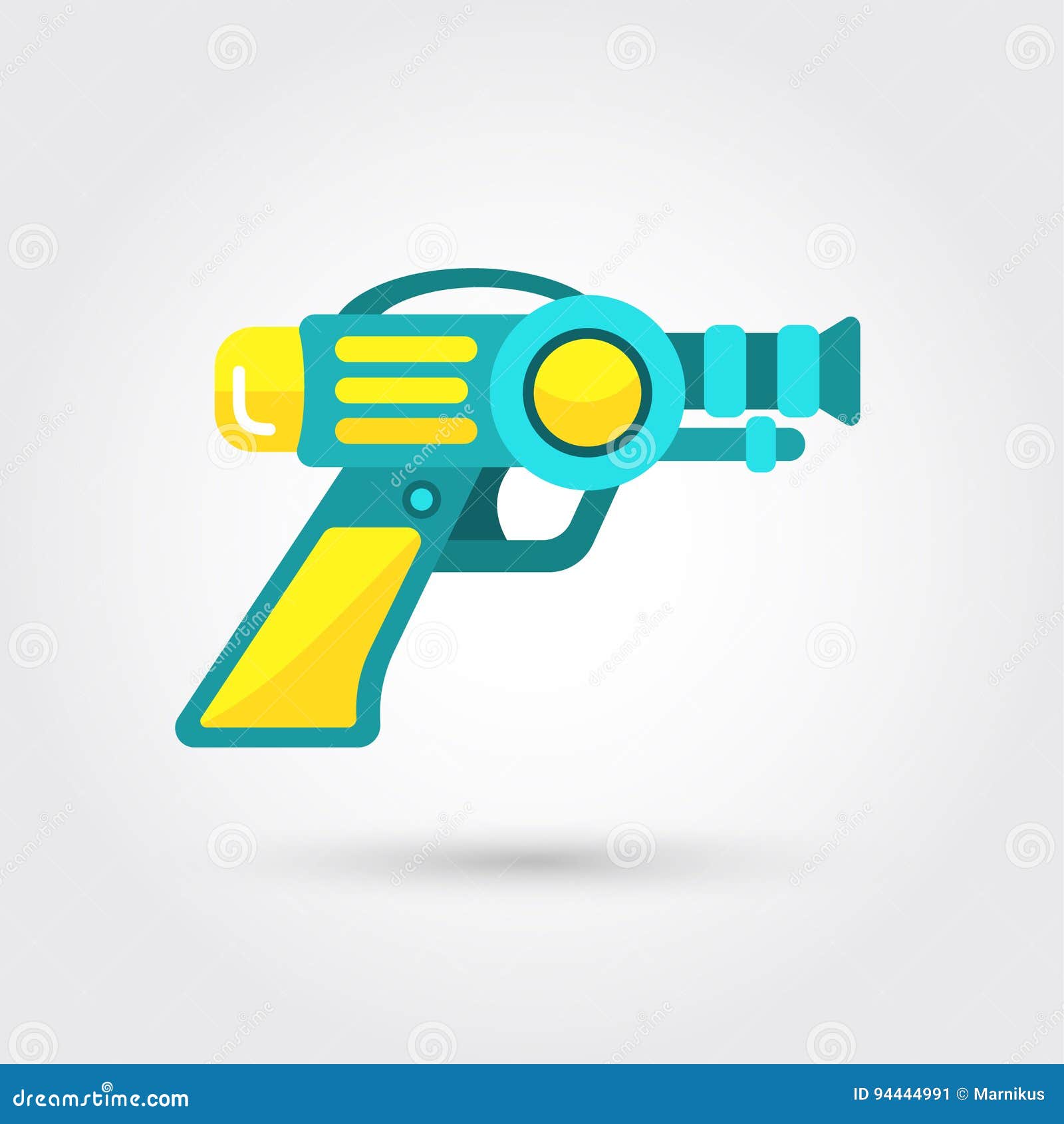 Space Laser Ray Gun. Gun Toy Icon Stock Vector - Illustration of alien ...