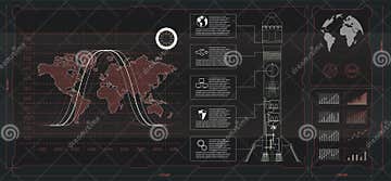 Space Launch Interface Rockets, Graphic Display Control the Pallet ...