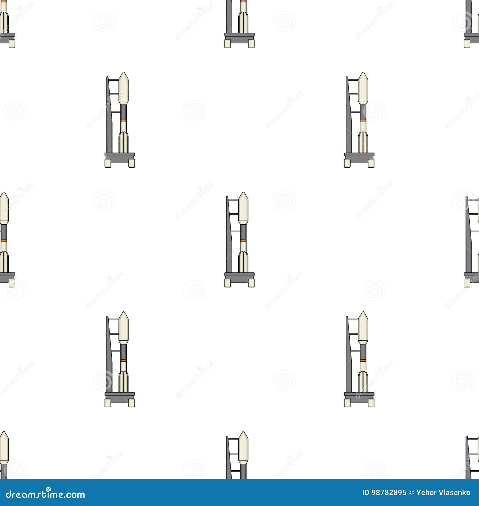 Space Launch Vehicle at Launch. Space Technology in Vector Symbol Stock ...