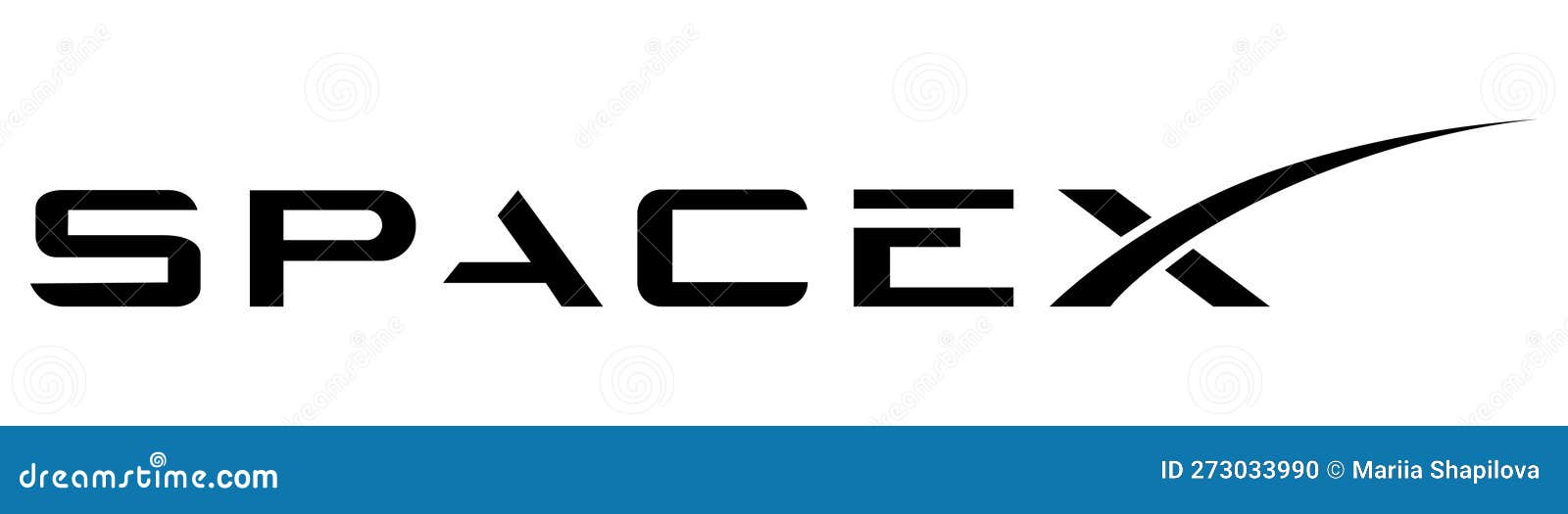 Spacex Letters Logo On Rocket