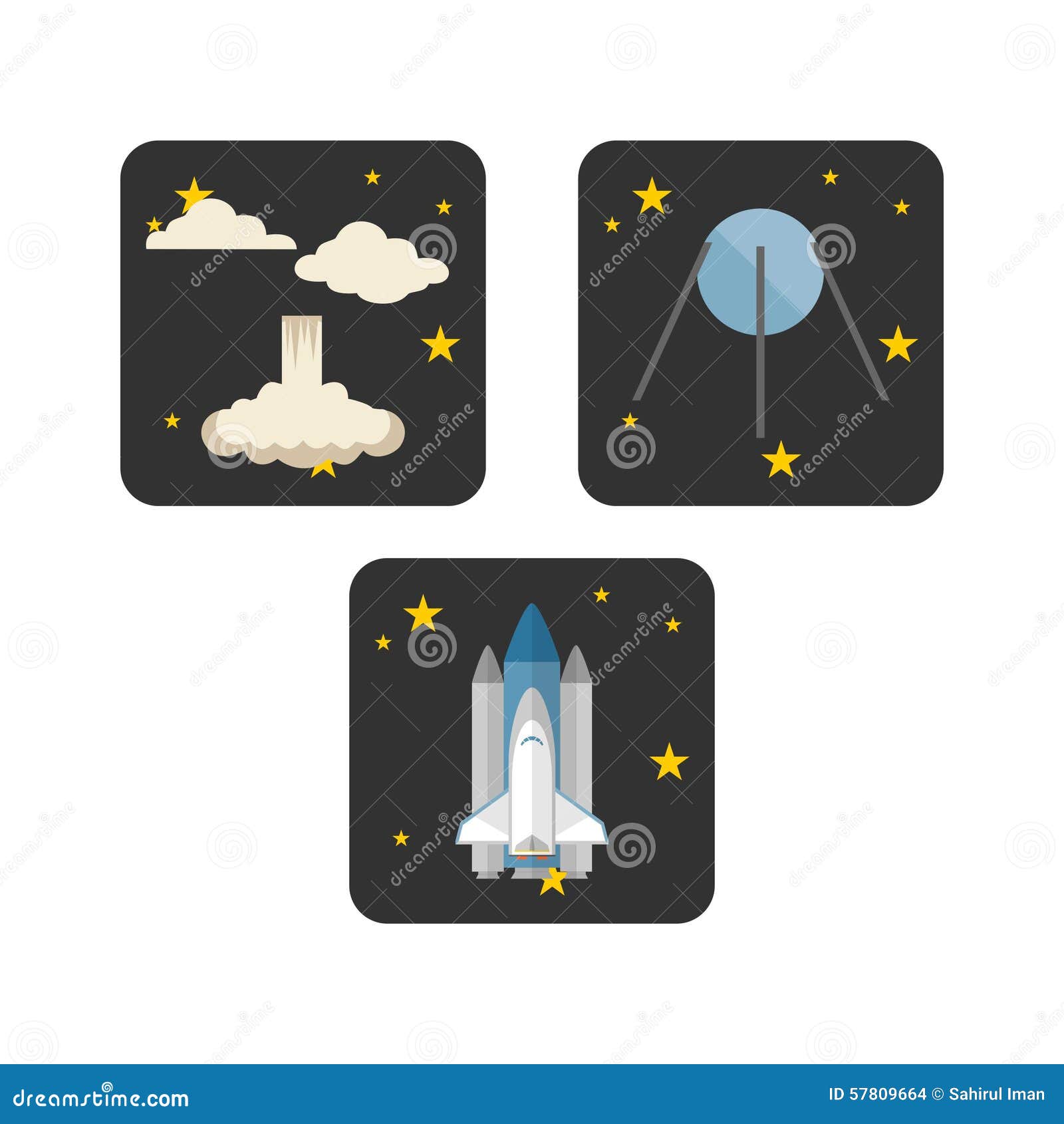 Space Logo Template stock vector. Illustration of rocket - 57809664