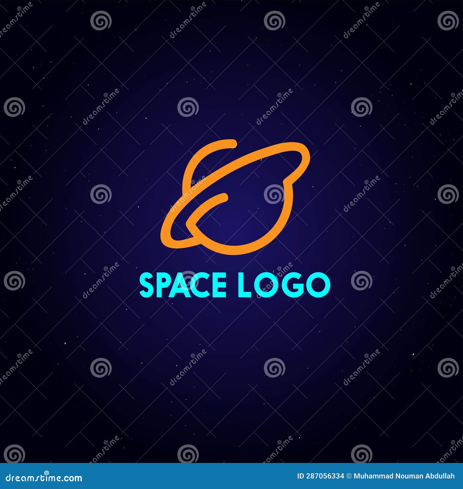 Space Logo Vector Illustration Artwork Stock Vector - Illustration of ...