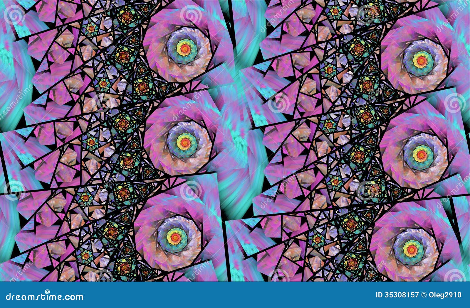 Space Magical Fantasy Pattern Stock Illustration - Illustration of ...