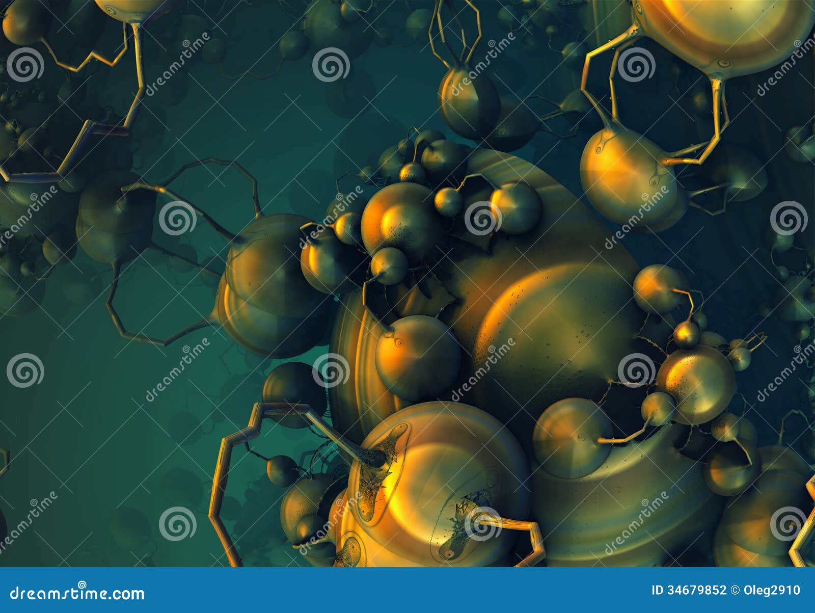 Space magical fantasy stock illustration. Illustration of render - 34679852