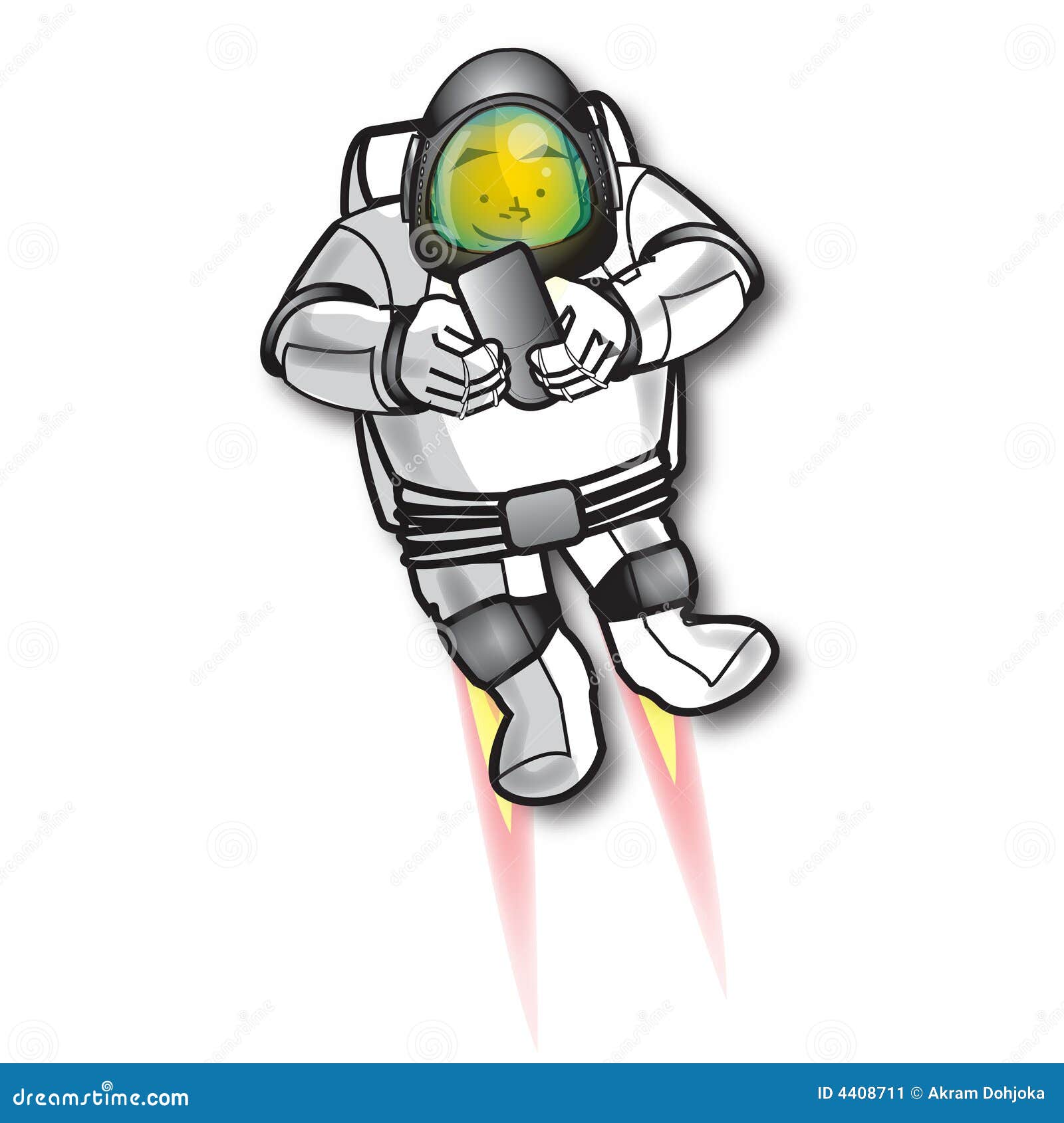 Space MAN stock vector. Illustration of power, device - 4408711