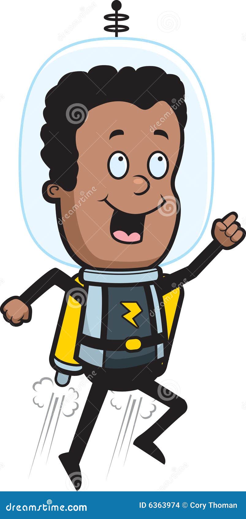 Space Man Jet Pack stock vector. Illustration of astronaut - 6363974