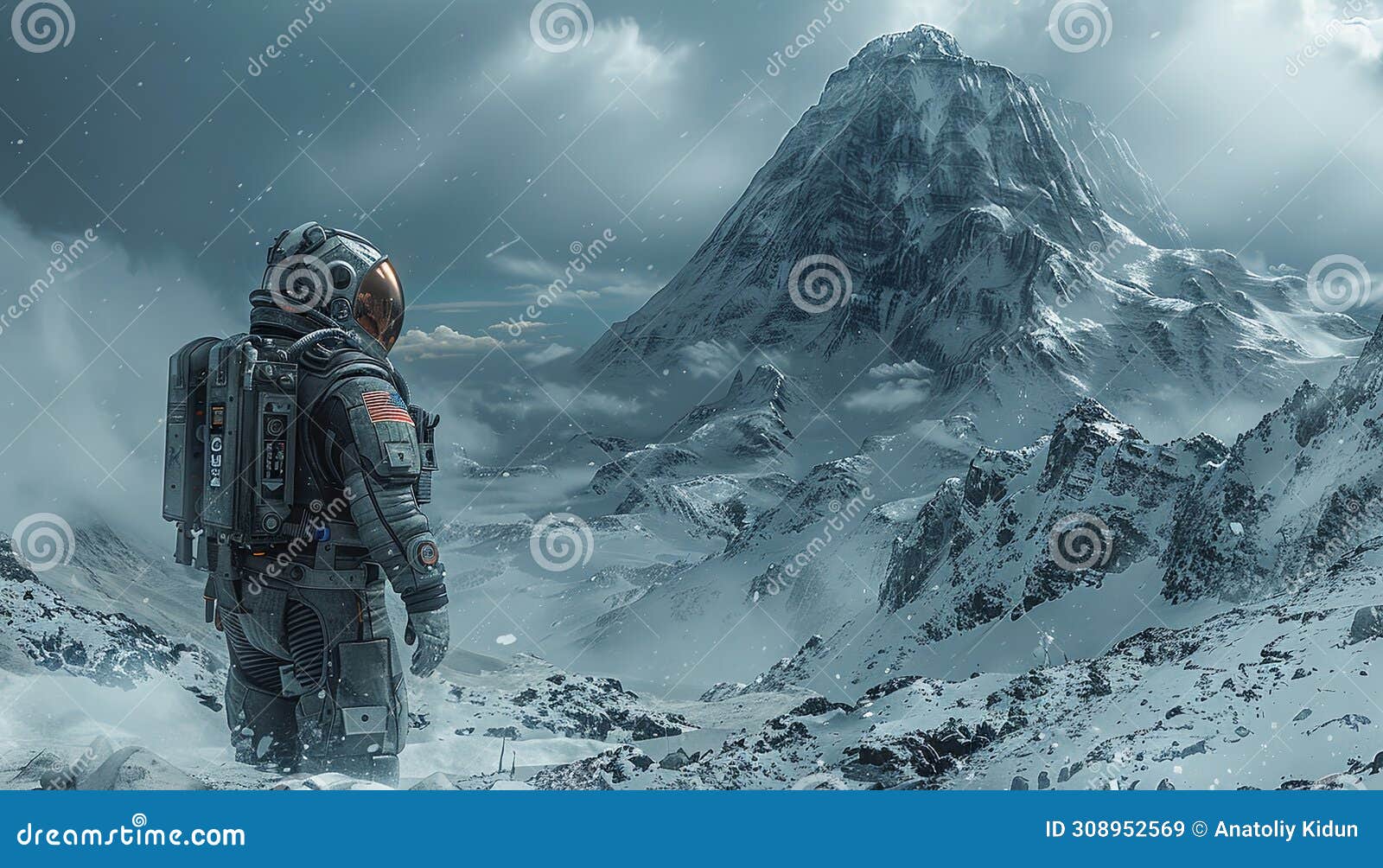 Space Marine Astronaut Exploring Space, in the Style of Photo-realistic ...