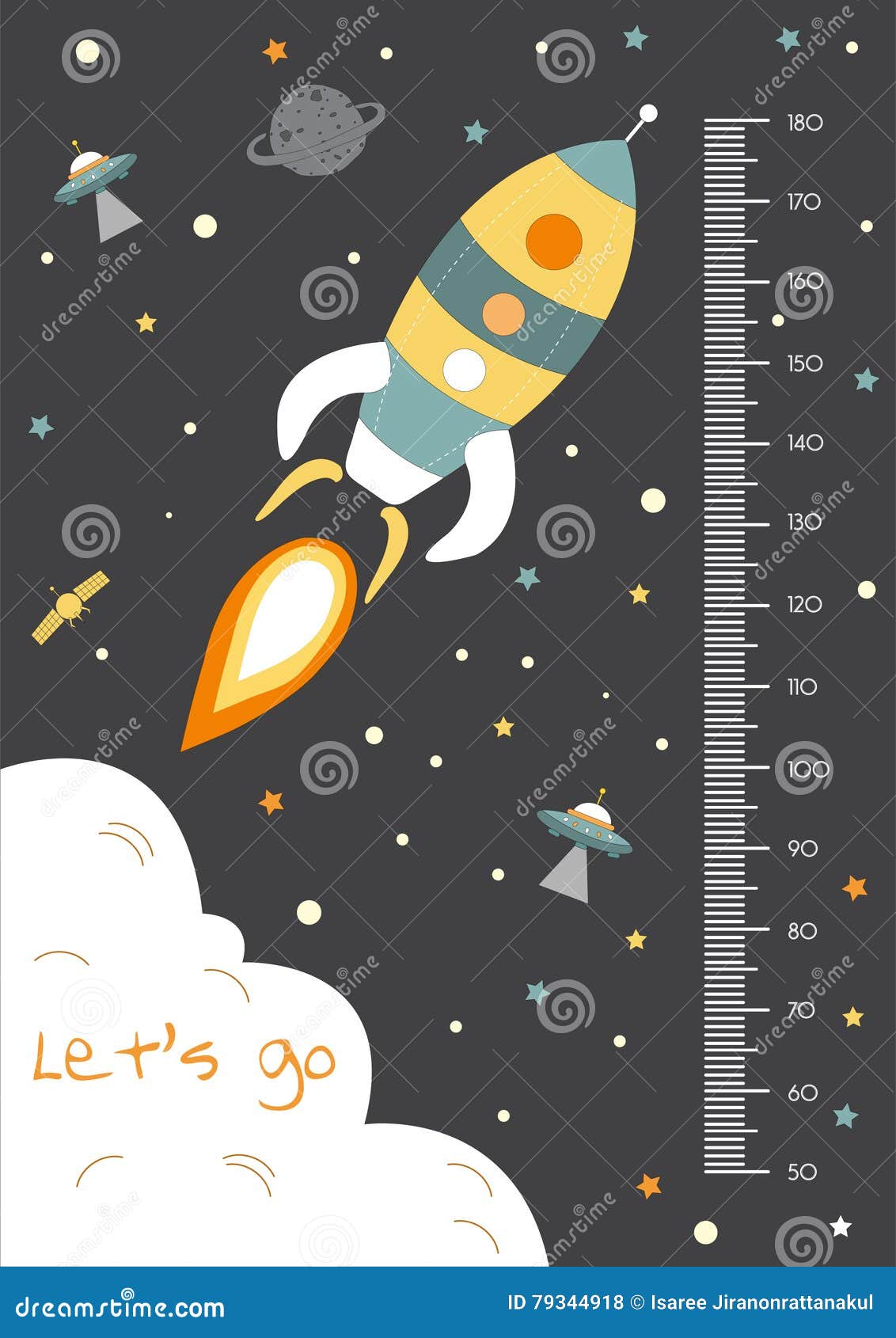 Space,Meter Wall or Height Meter from 50 To 180 Centimeter,Vector ...