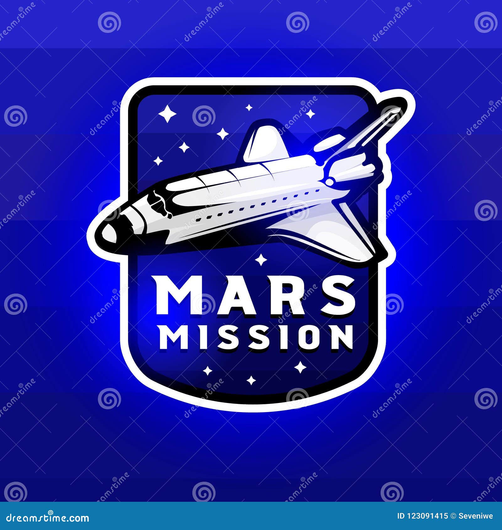 Mars Vector Cartoon Illustration. Red Planet Mars Of Solar System In ...