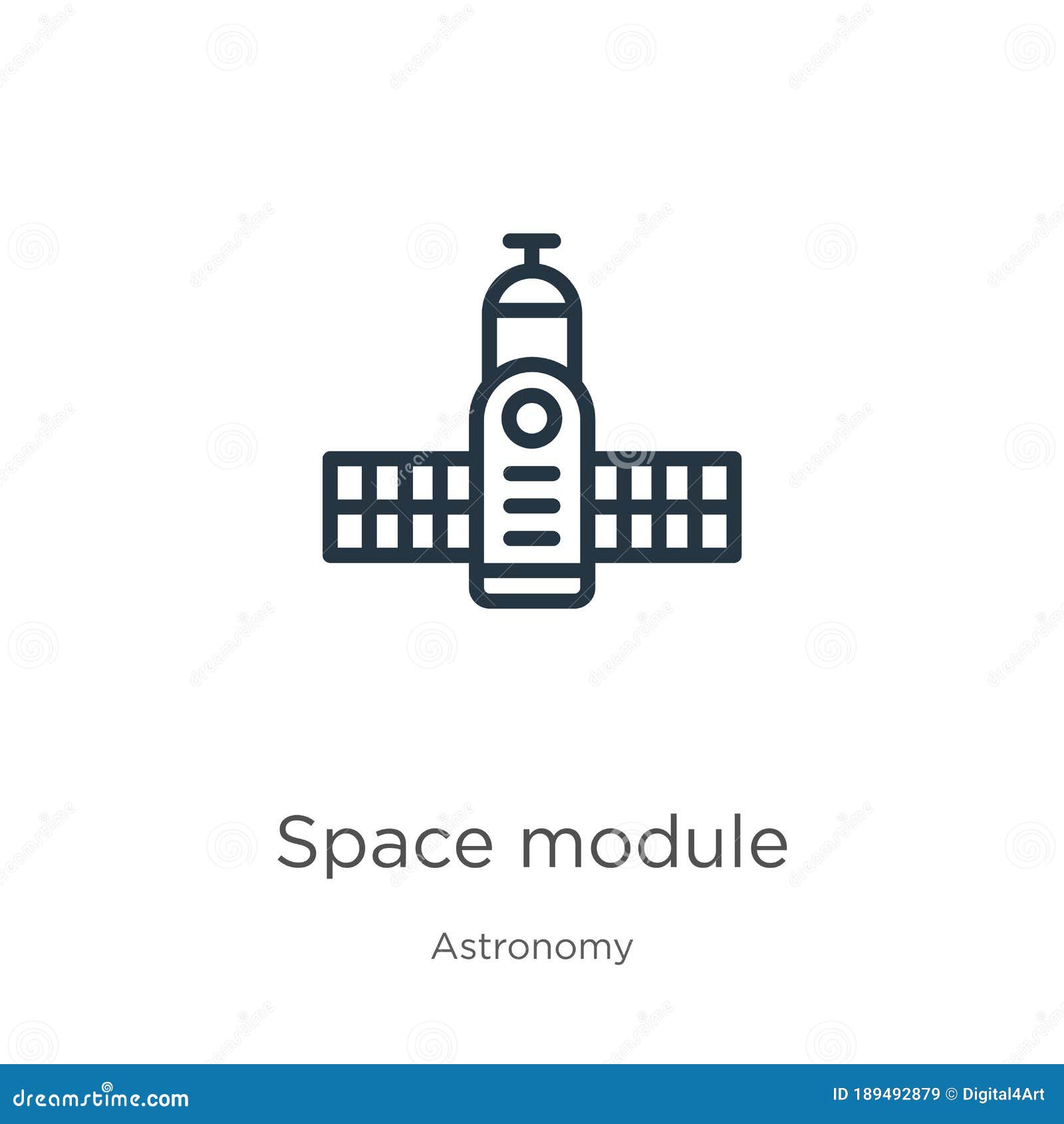 Space Module Rocket Taking Off From Spaceport Platform Royalty-Free ...
