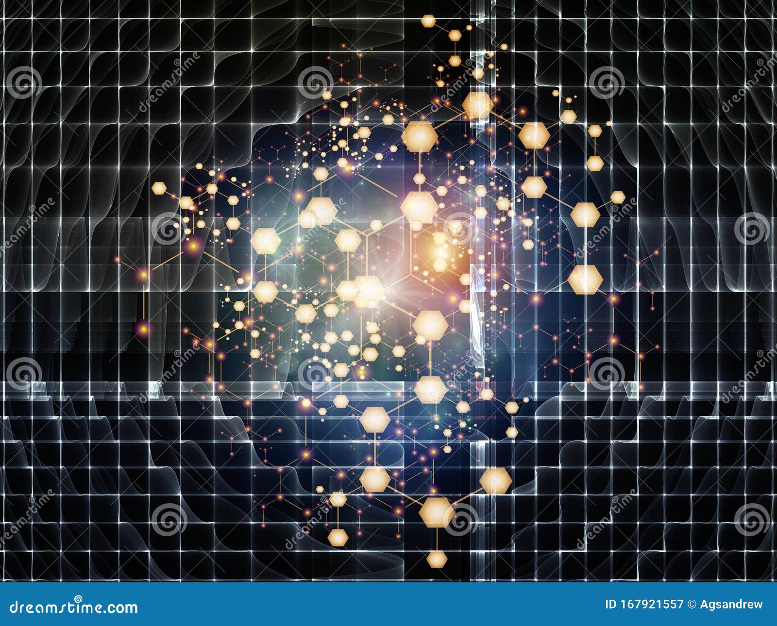 Space Molecule stock illustration. Illustration of element - 167921557