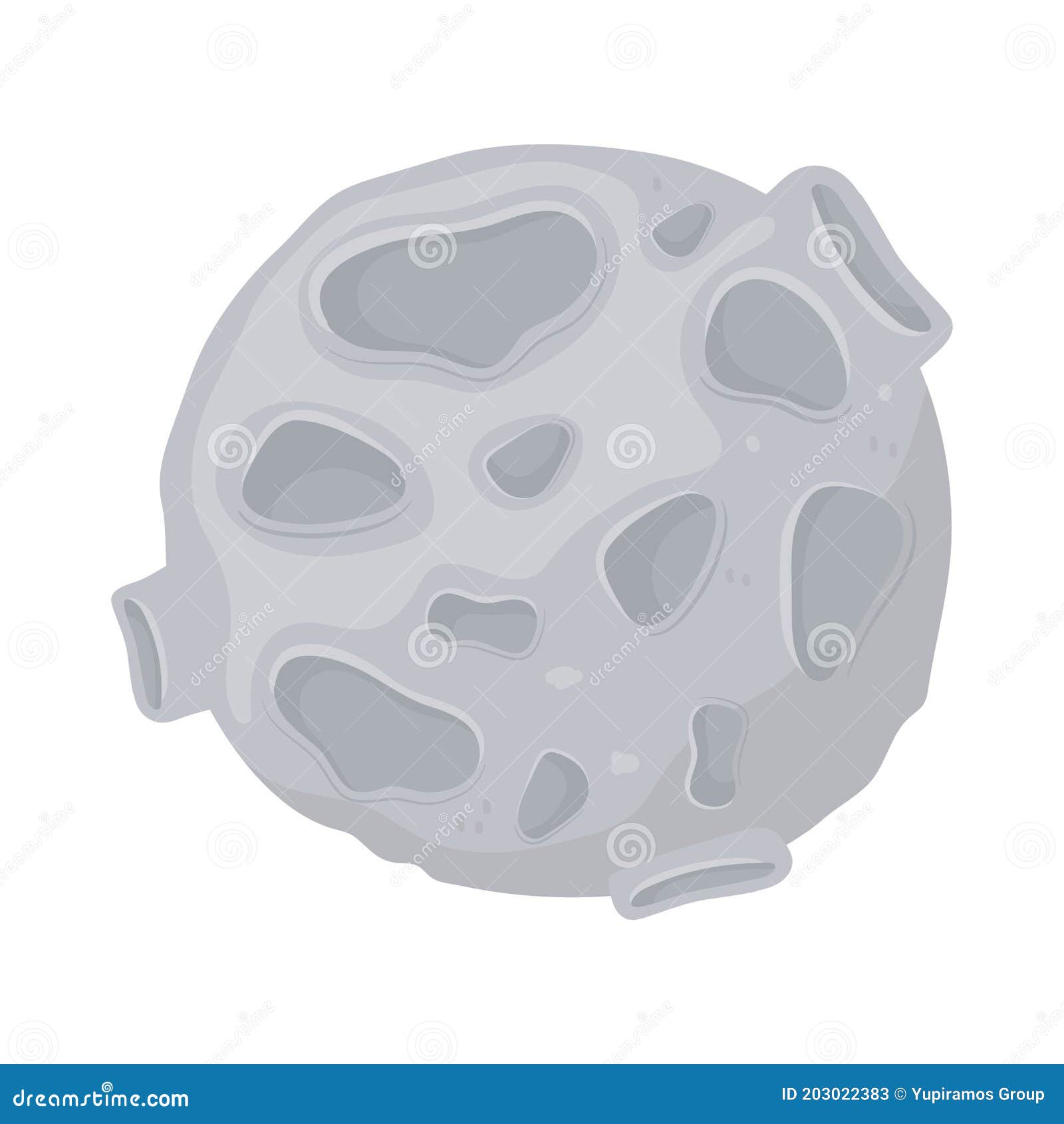 Space Moon Galaxy Astronomy in Cartoon Style Stock Vector ...