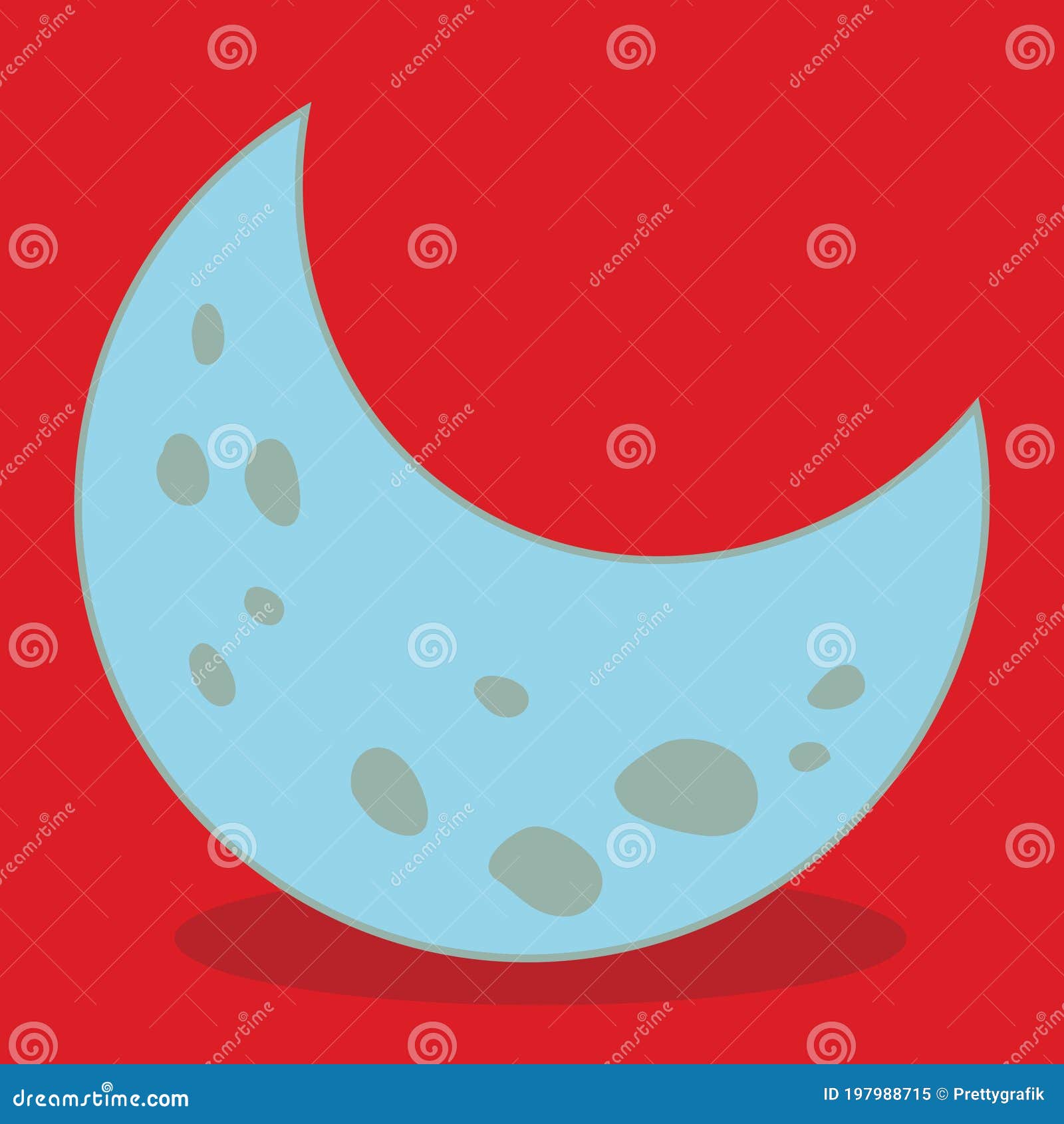 Space moon 06 stock vector. Illustration of vector, cartoon - 197988715