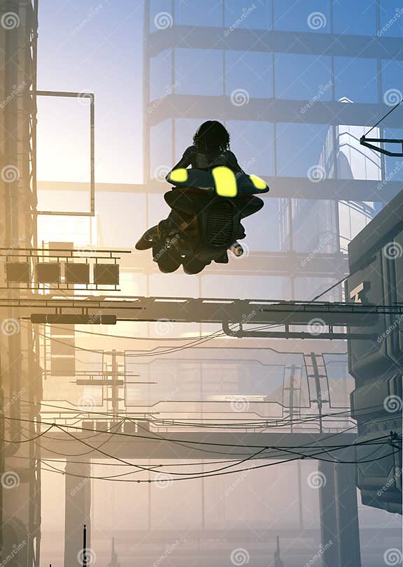 The space motorcycle. stock illustration. Illustration of sport - 46730826