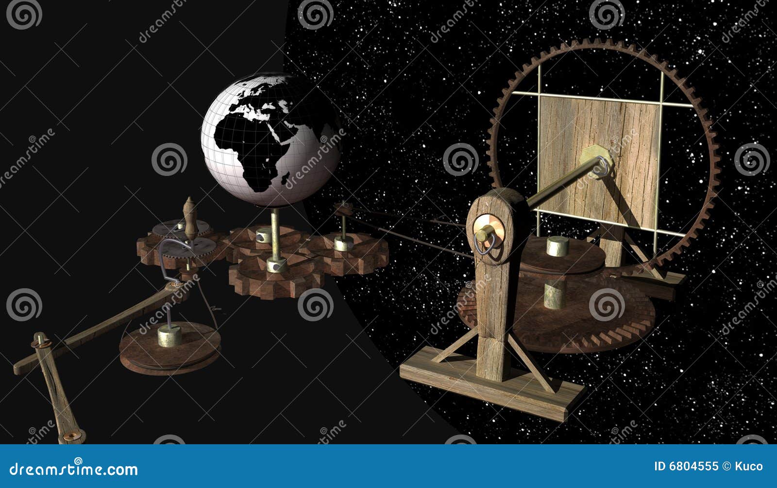 Space Machine Infographic Cartoon Vector | CartoonDealer.com #121098085