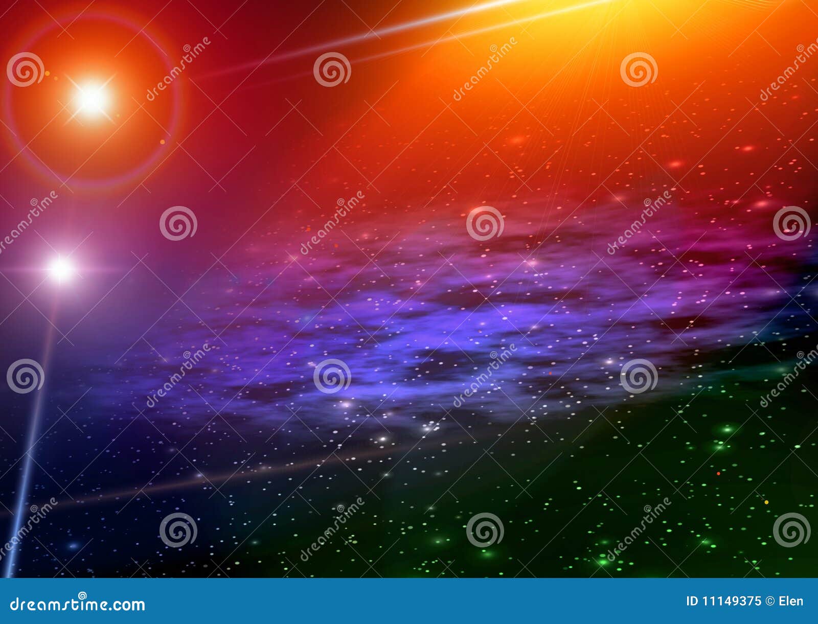 Space. Mystical light stock illustration. Illustration of fantasy ...
