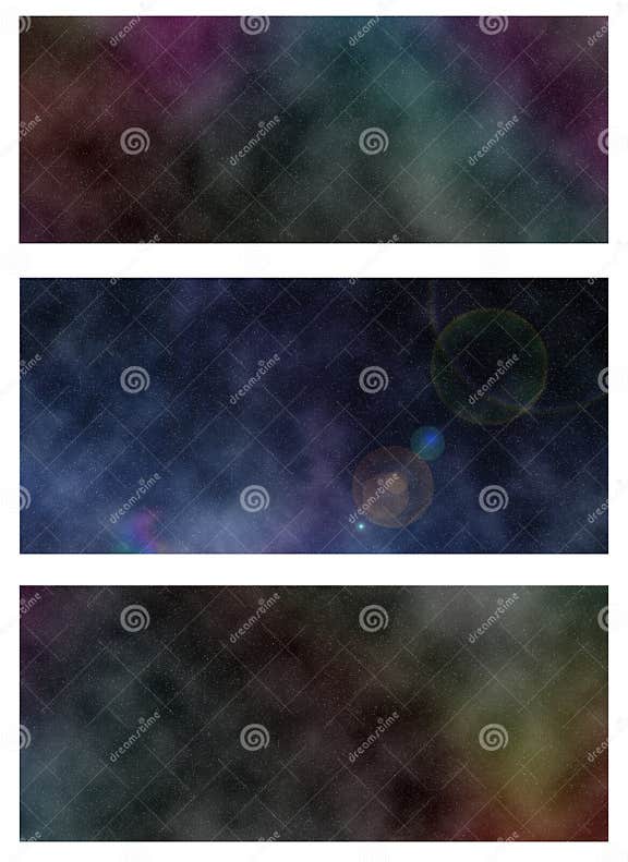 Space nebula banners stock illustration. Illustration of aurora - 27349111
