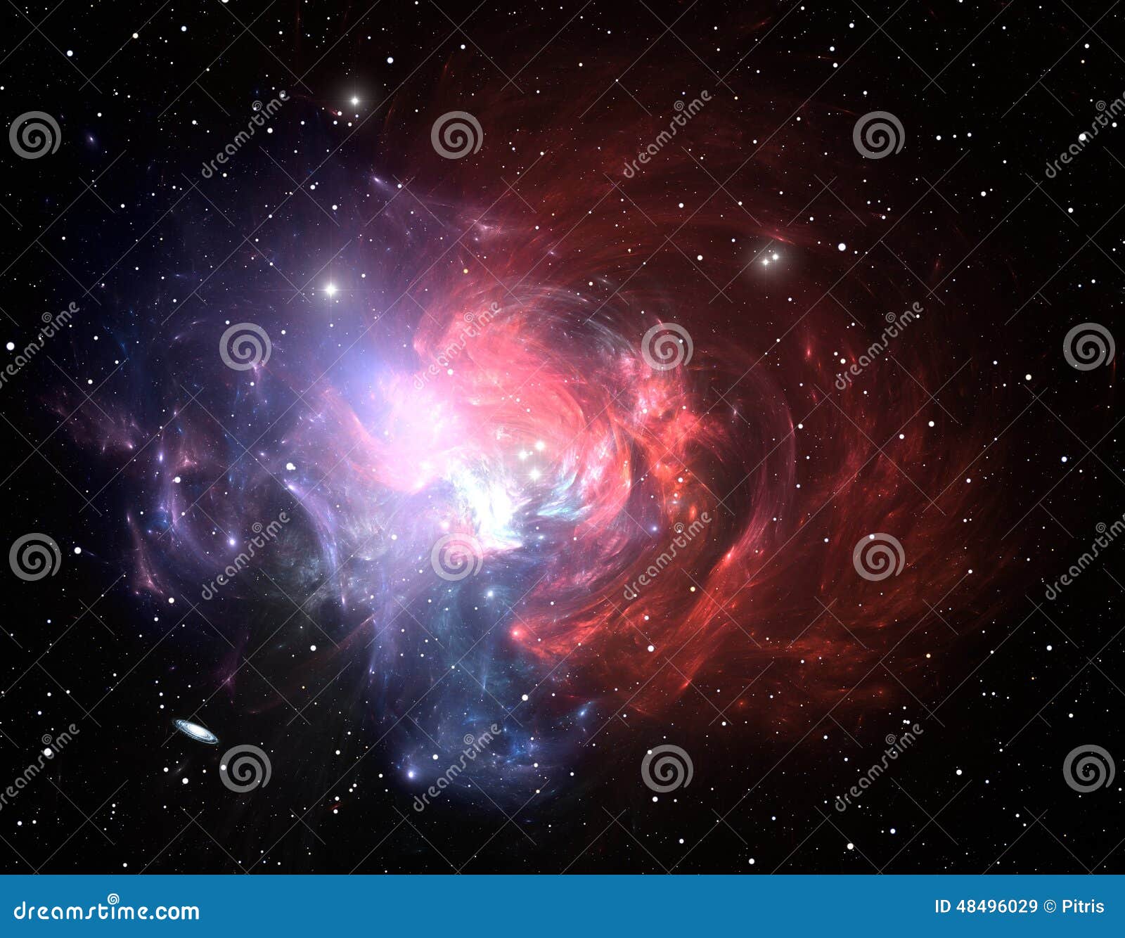 Space nebula stock illustration. Illustration of color - 48496029