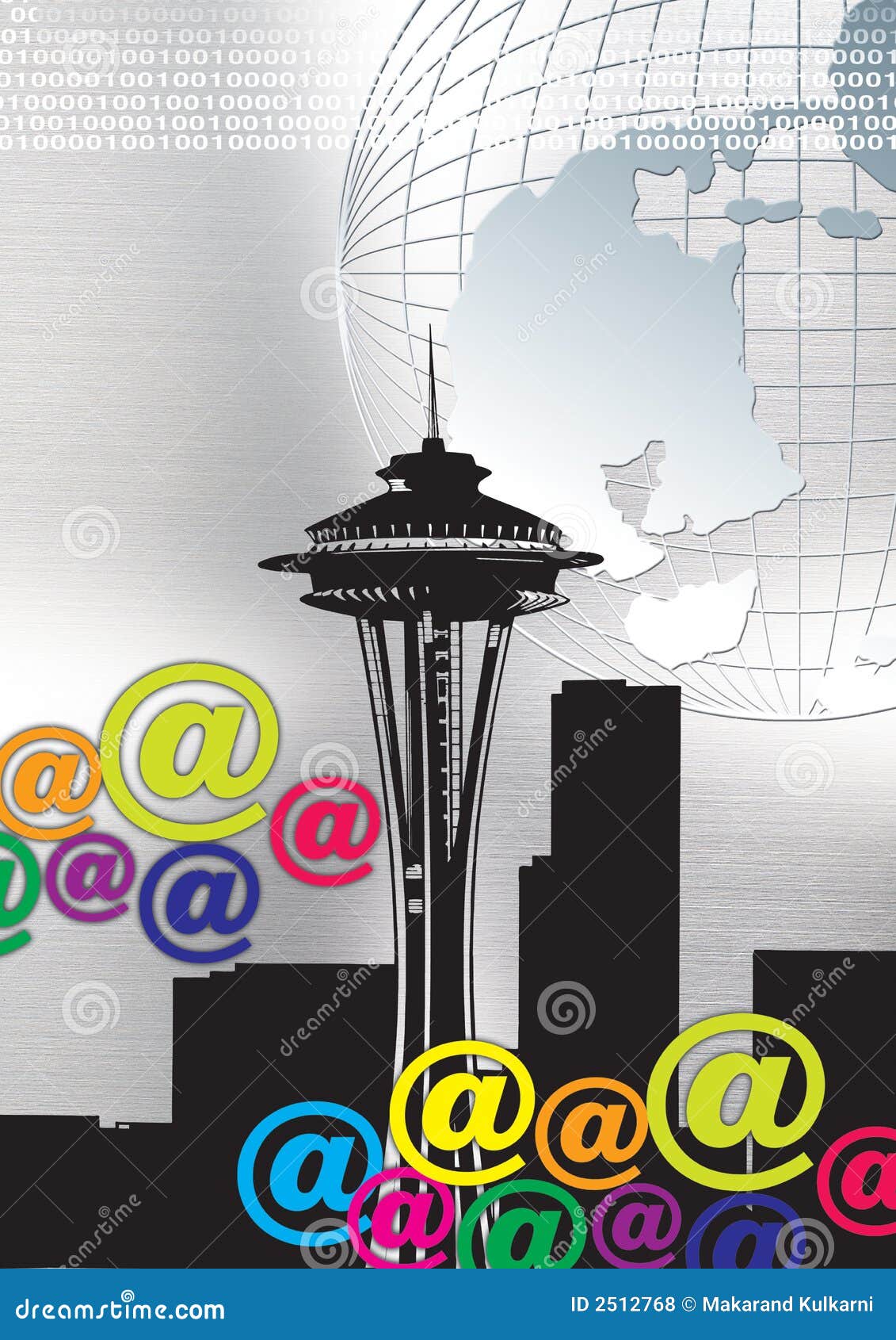 Space Needle Linear Icon. Modern Outline Space Needle Logo Conce ...