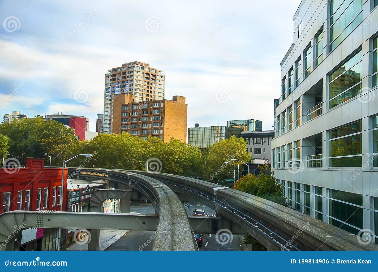Futuristic Monorail System in Seattle Washington USA Editorial Photo ...