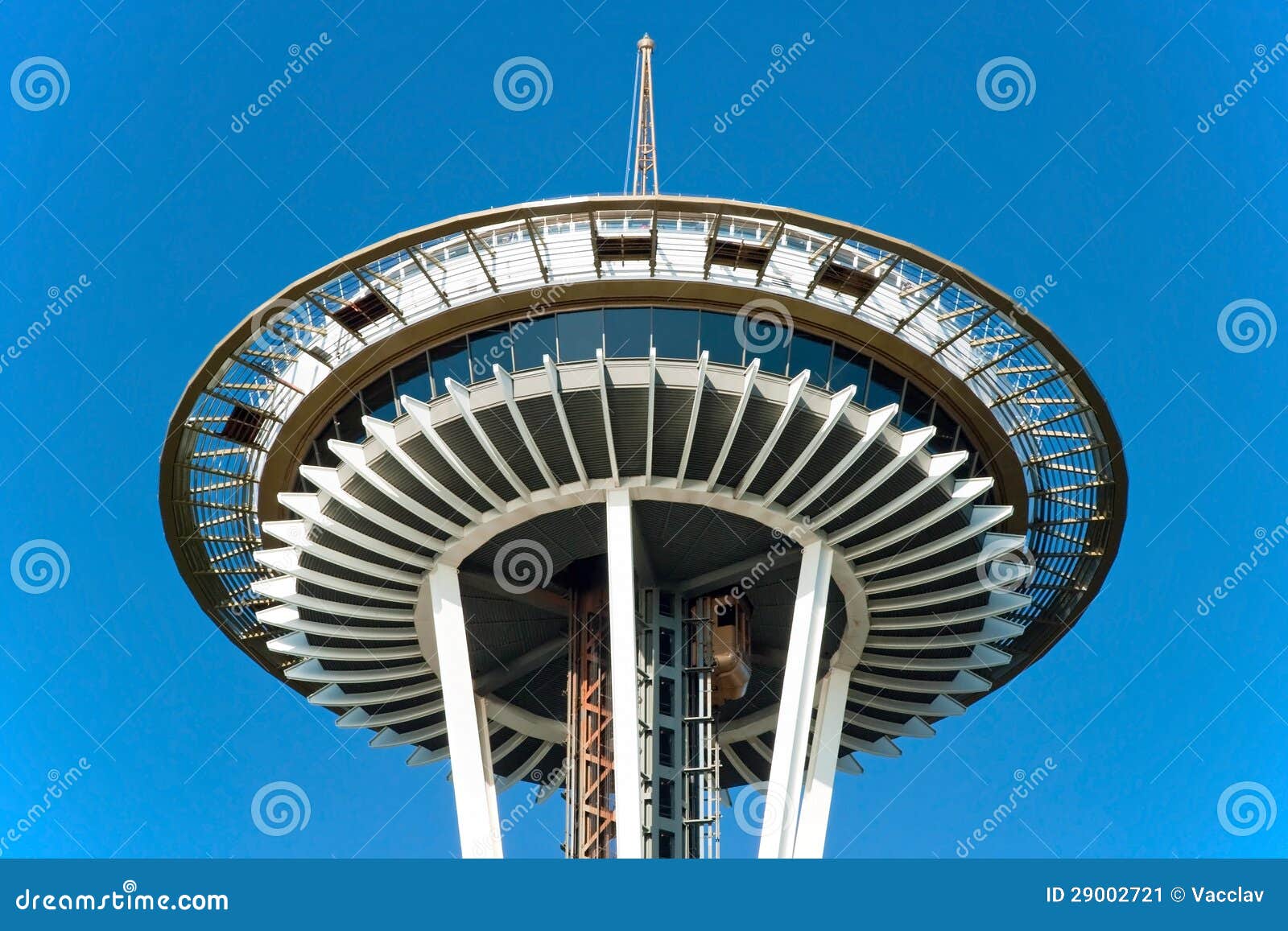 Space Needle in Seattle Close-up View Editorial Photo - Image of needle ...