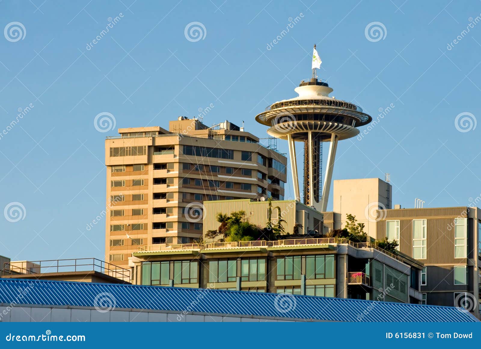 Space Needle tower Seattle editorial photo. Image of architecture - 6156831