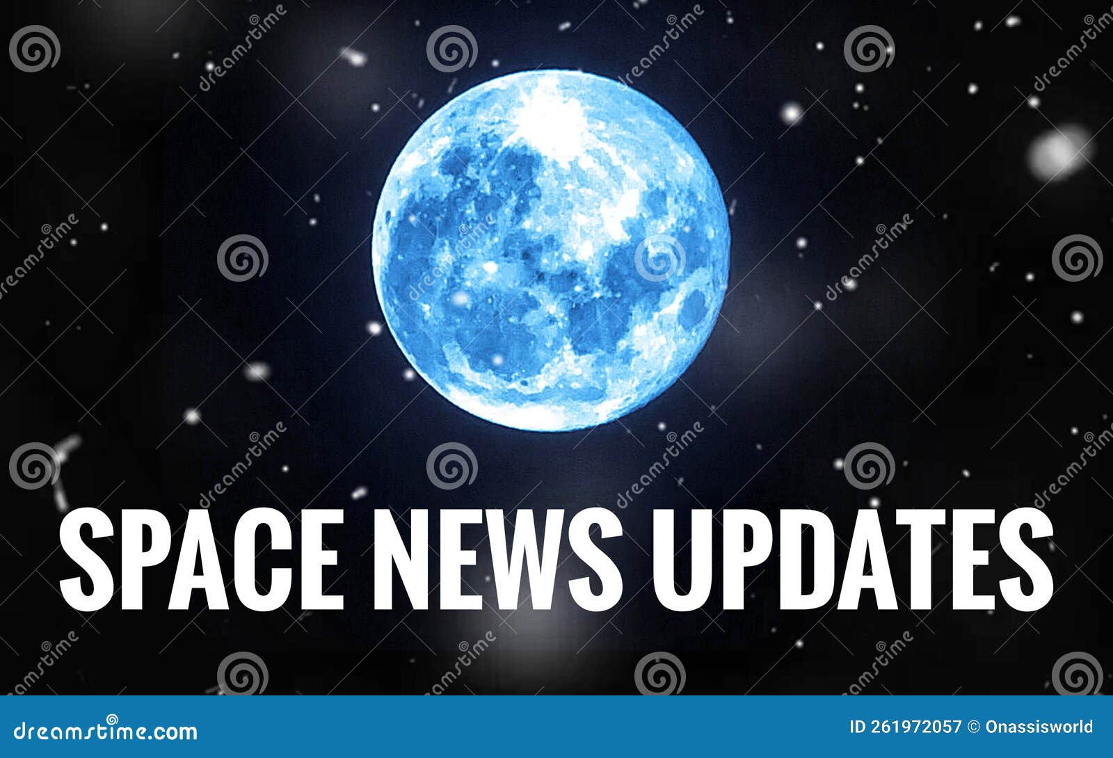 Space News Updates Illustration Header Background Stock Illustration ...