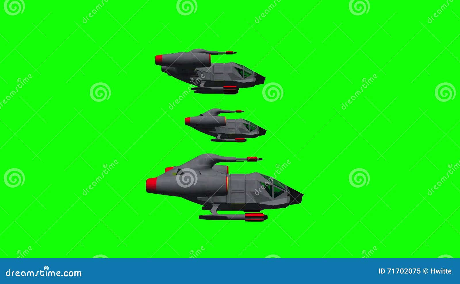 Space Opera: Alien Space Fighter Squadron Loop (Green Screen) Stock ...