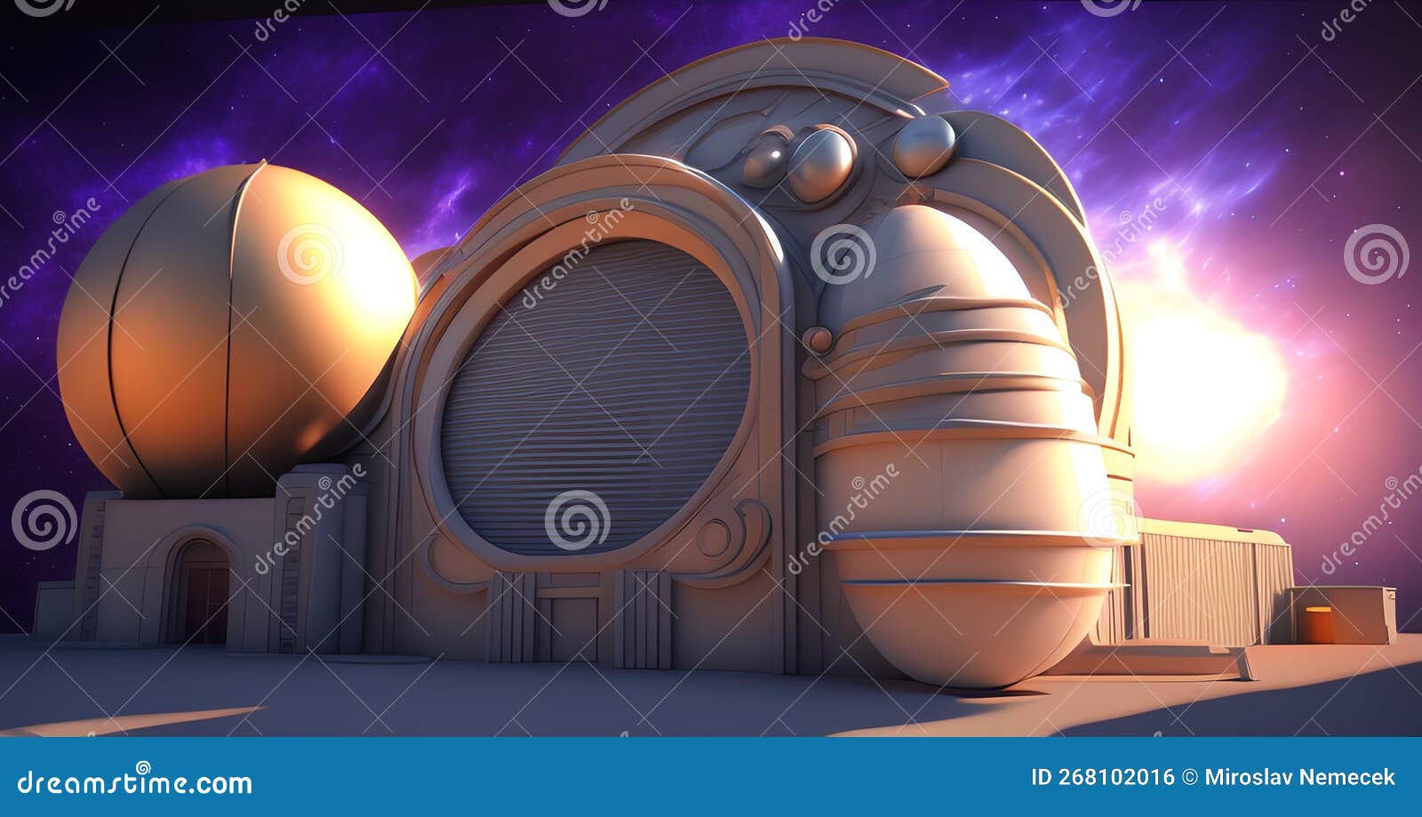 Space Opera Theater, Generative AI Illustration Stock Illustration ...