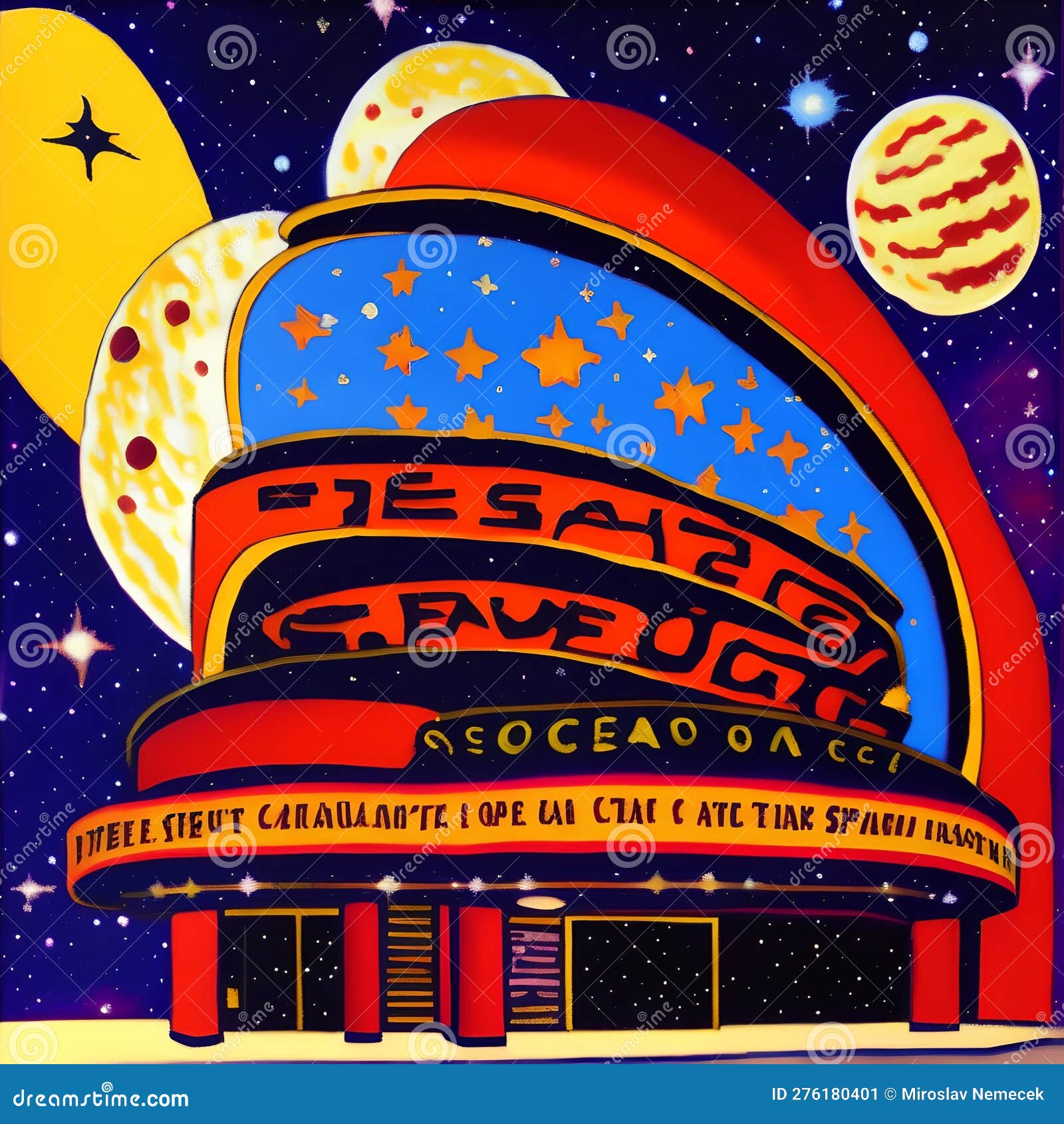 Space Opera Theater, Generative AI Illustration Stock Image - Image of ...