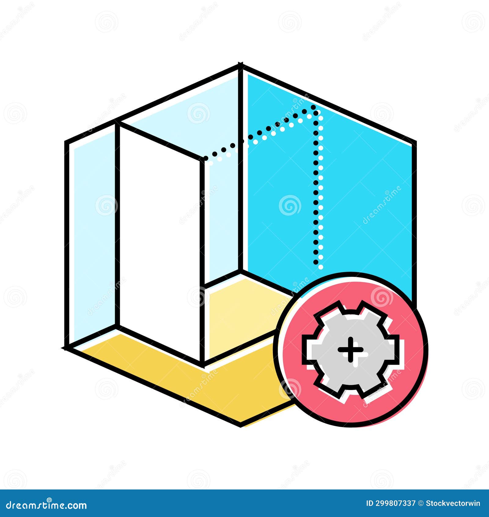 Space Optimization Interior Designer Color Icon Vector Illustration ...