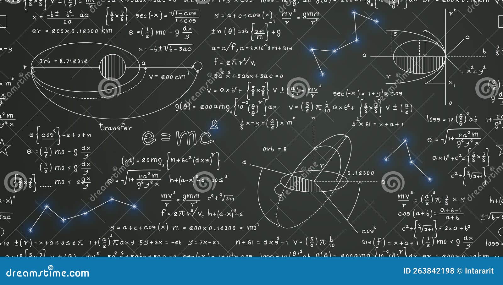 Space Orbit Vector Seamless Stock Illustration - Illustration of school ...