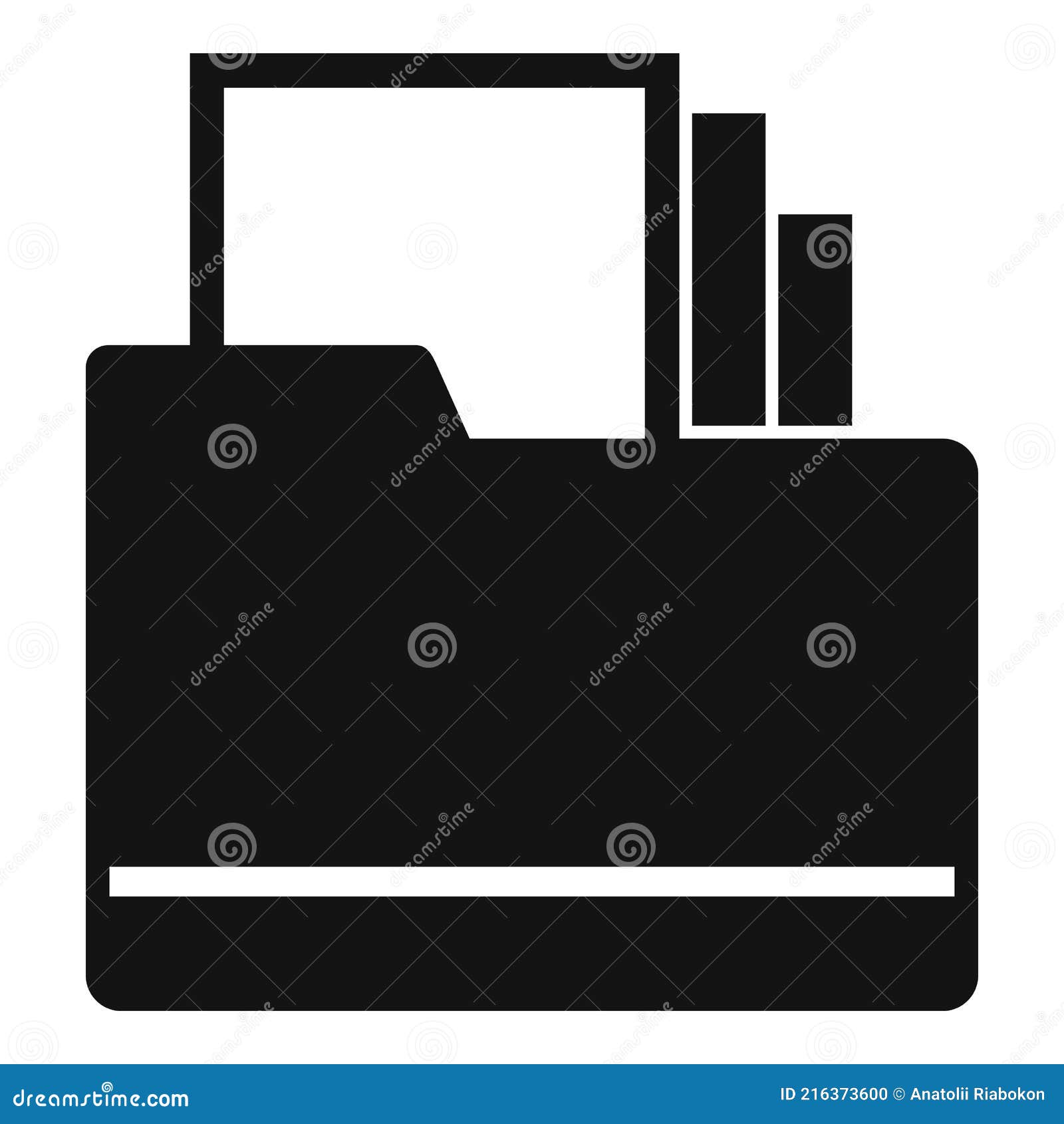 Space Organization Folder Icon, Simple Style Stock Vector ...