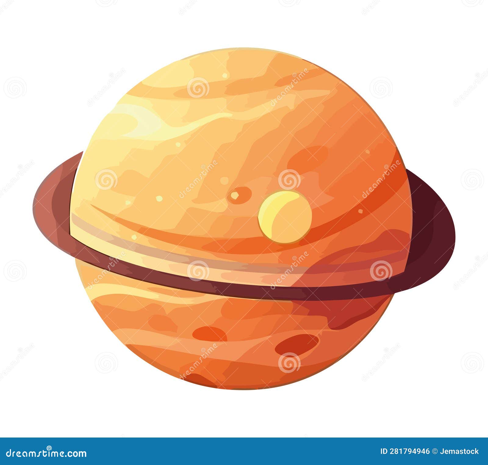 Space Outer Yellow Saturn Planet Stock Vector - Illustration of ...