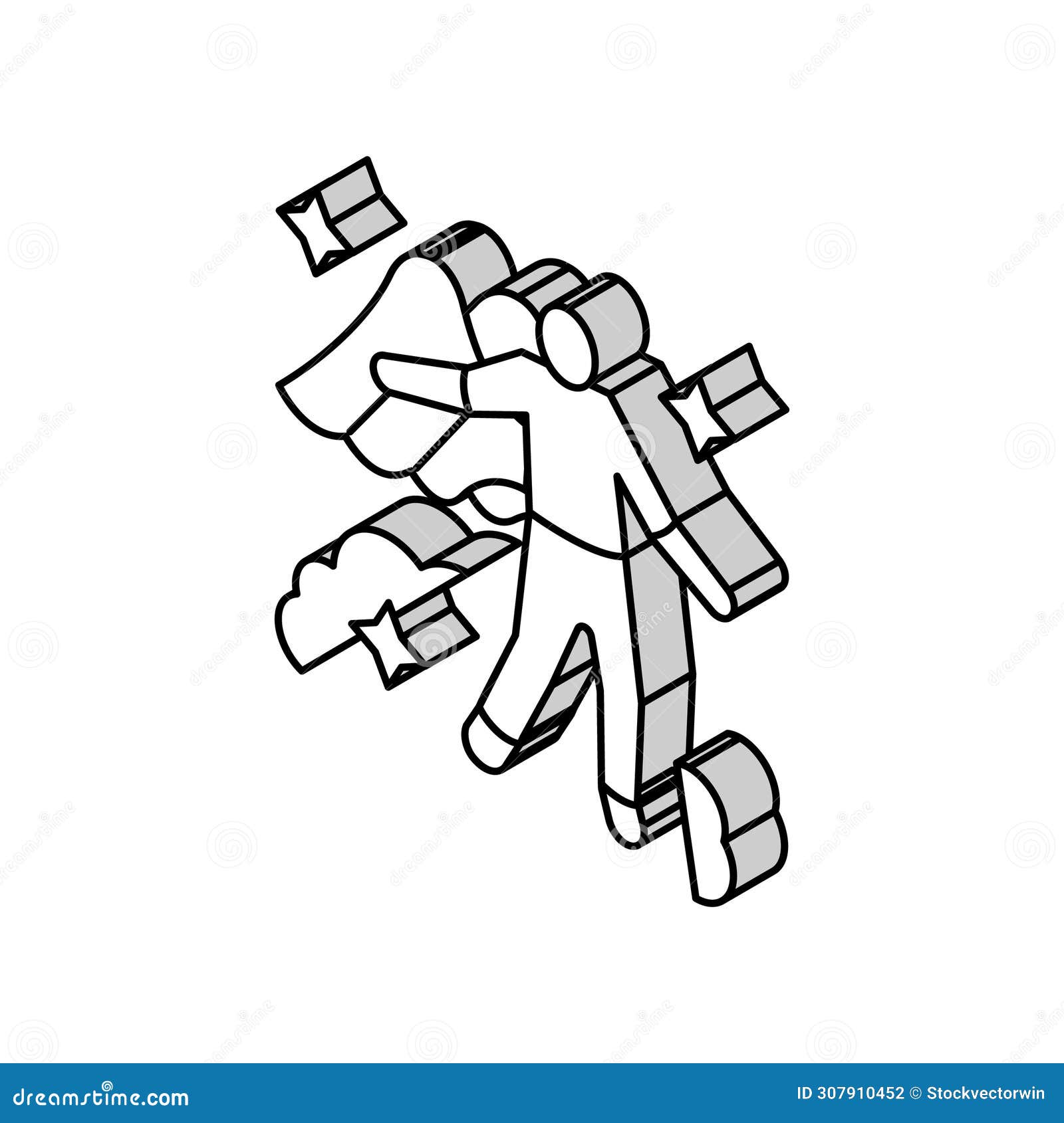 Space People Value Isometric Icon Vector Illustration Stock ...